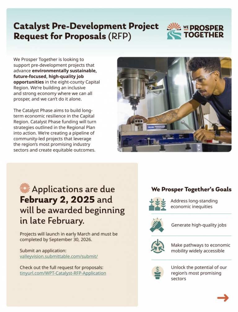 Catalyst Pre-Development Project Request for Proposals One-Pager - We Prosper Together